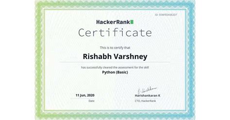 rishabh varshney on linkedin hackerrank pythonprogramming