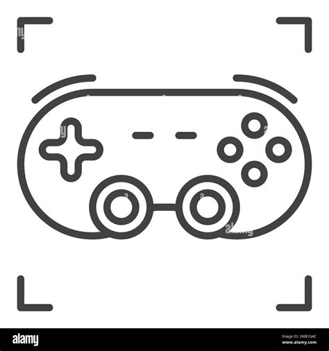 Video Game Controller Or Gamepad Vector Concept Outline Icon Or Symbol Stock Vector Image And Art
