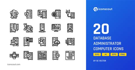 database administrator computer icon pack 20 free download network