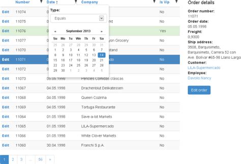Asp Net Mvc How To Add Column Separator In Grid Created By Using Grid