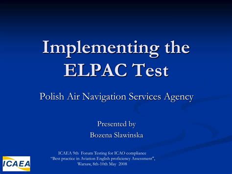 Ppt Implementing The Elpac Test Powerpoint Presentation Free Download Id 6365967