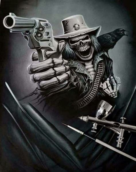Create Meme Skeleton Gangster Skeleton With A Gun Cool Skeleton With
