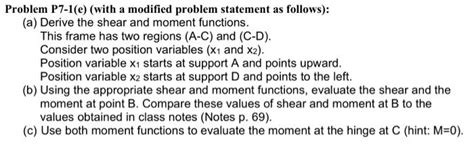 solved problem p7 1 e with a modified problem statement as