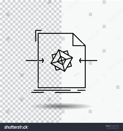 3d Document File Object Processing Line Stock Vector Royalty Free
