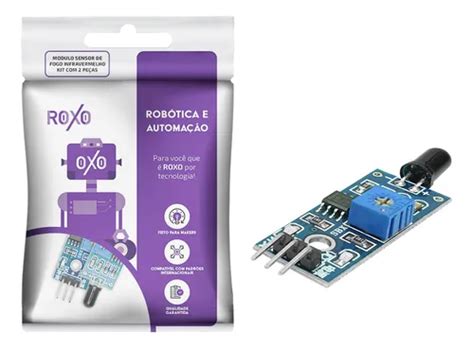 X Sensor Detector De Fogo Chama Infravermelho Roxo MercadoLivre