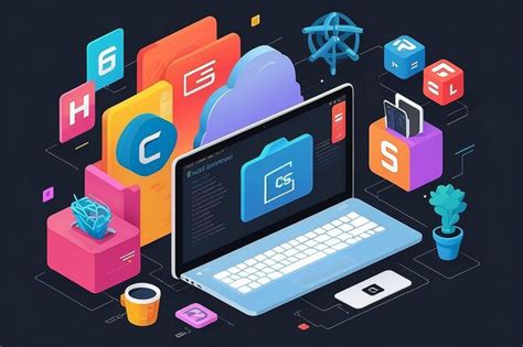 html and css illustration premium ai generated image