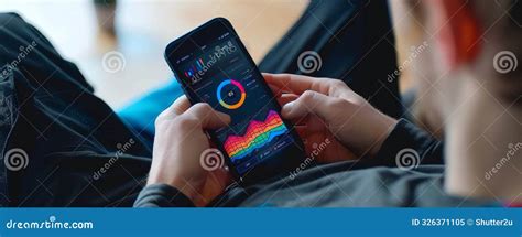 Smartphone App Dashboard Visualizing Homes Energy Consumption Trends