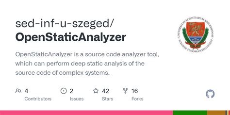 Github Sed Inf U Szegedopenstaticanalyzer Openstaticanalyzer Is A
