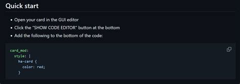 🔹 Card Mod Add Css Styles To Any Lovelace Card Page 415 Dashboards And Frontend Home