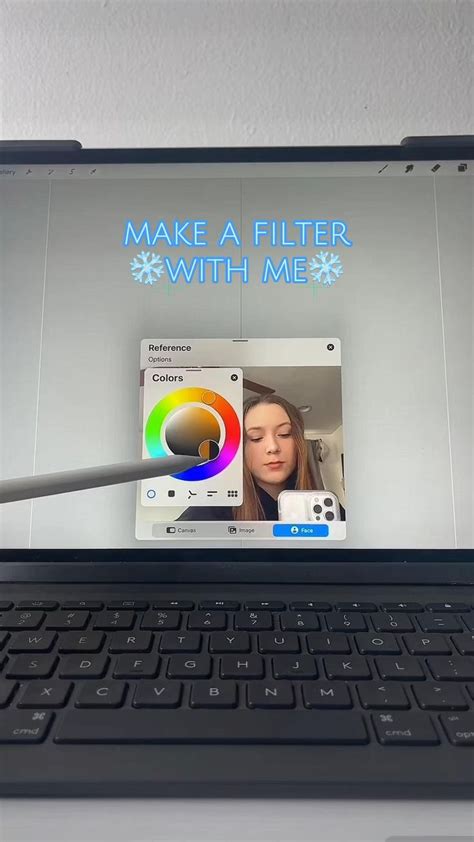 How To Make A Winter Face Filter On Procreate With Filta App ️ Photo Editing Digital Art
