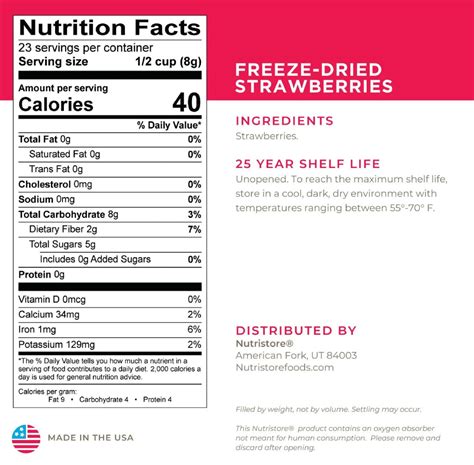 Freeze Dried 10 Can Strawberries Nutristore — Canadian Preparedness