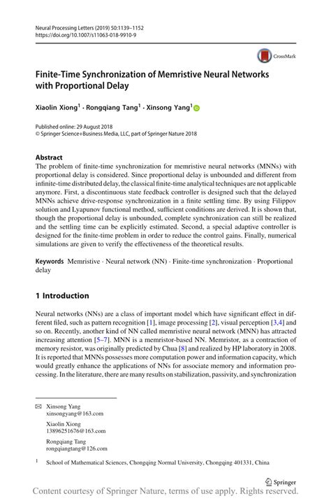 Finite Time Synchronization Of Memristive Neural Networks With