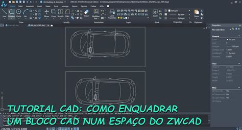 ajuste um bloco num espaço no zwcad software cad ibercad software cad