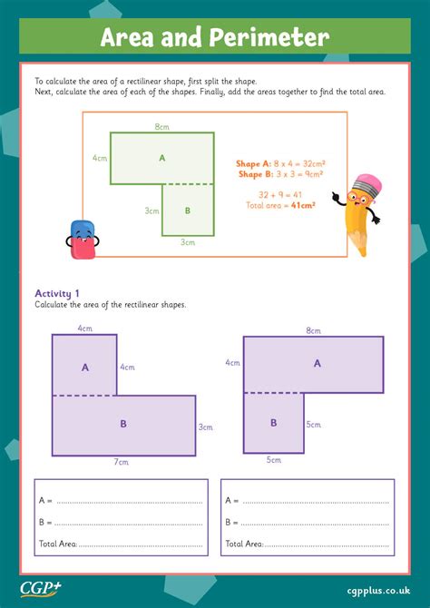 Calculating Area And Perimeter Foundation Year 6 Cgp Plus