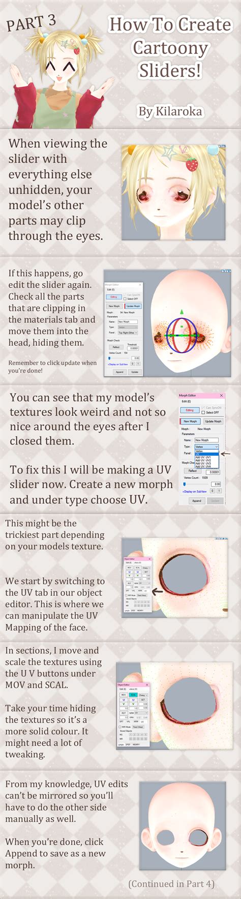 [mmd tutorial] cartoony expressions part 1 by kilaroka on deviantart