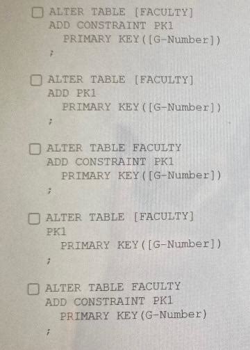 Solved The Above Shown Table Named FACULTY Already Exists Chegg