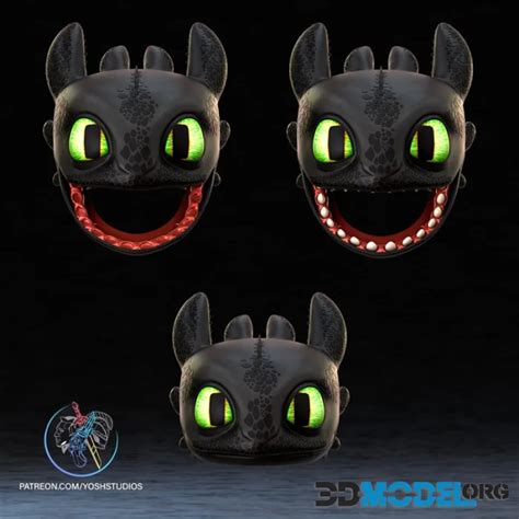 3d Model Toothless Mask Printable