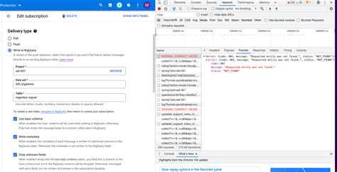 Google Cloud Platform Error Trying To Create A GCP Pub Sub BigQuery Subscriptions Stack Overflow