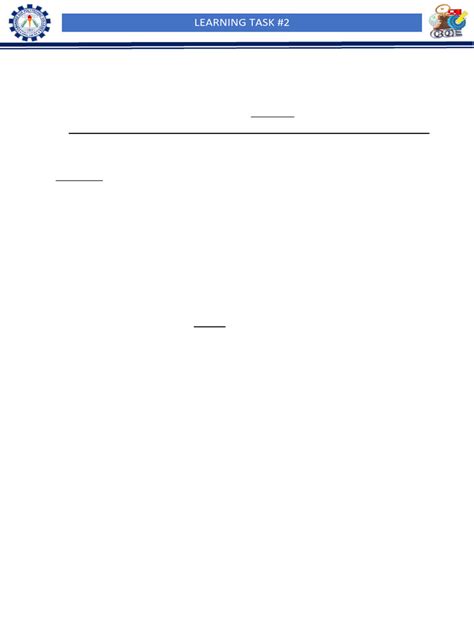 Learning Task 2 Pdf