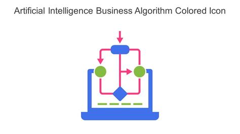 artificial intelligence business algorithm colored icon in powerpoint pptx png and editable eps