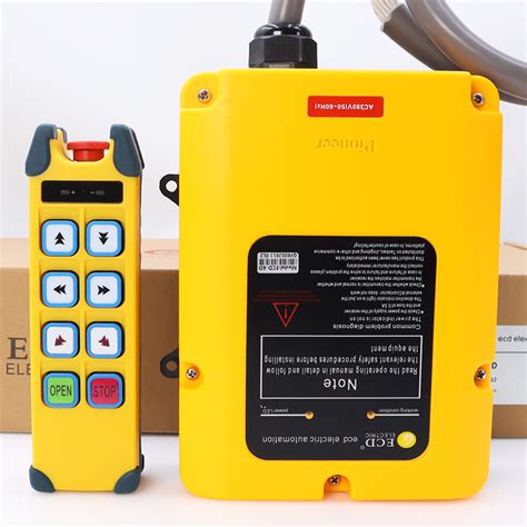Feature Rich Double Speed Industrial Wireless Remote Control Power Switch For Electric Hoist