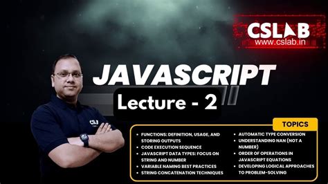 Javascript Lecture 2 In Hindi Cslab Sikar Coding And Full Stack Web Development In Sikar