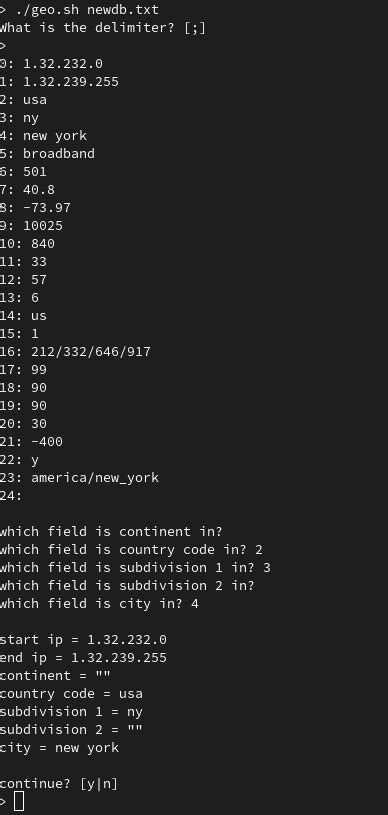 howto convert third party ip geolocation database to citrix adc format