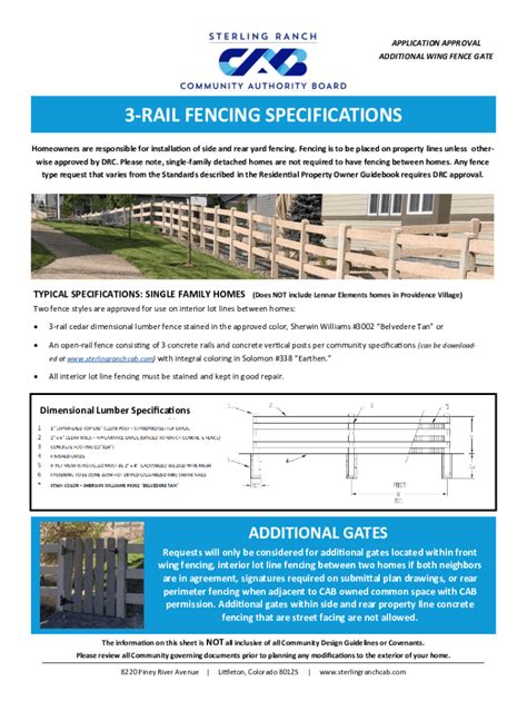 Fillable Online Fence Permit Application And Guidelines Fax Email Print Pdffiller
