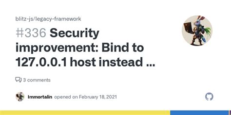 Security Improvement Bind To 127001 Host Instead Of 0000 · Issue 336 · Blitz Jslegacy