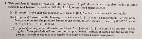 3 This Problem Is Based On Problem 146b In Sipser