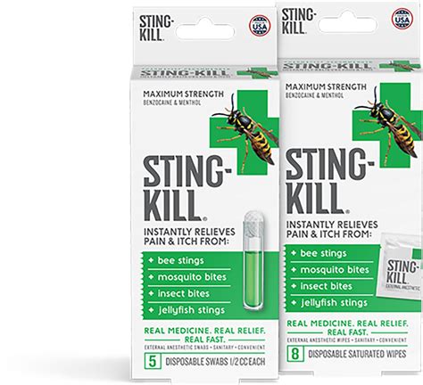 Sting Kill The Best Bee Sting Treatment Instant Relief For Bites