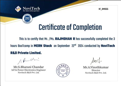 Rajmohan R On Linkedin Mern Webdevelopment Learningjourney Novitech