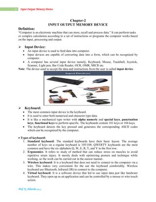 Input Output Device PDF