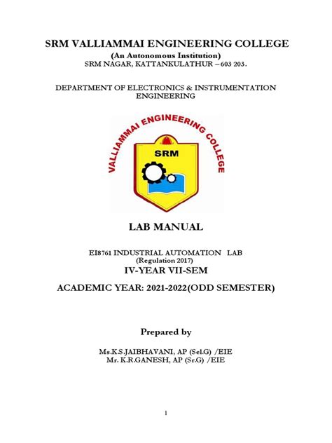 ei8761 industrial automation lab manual pdf pdf programmable logic