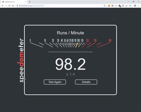 measuring web browser performance using browserbench speedometer tech