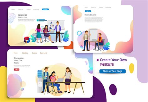방문 페이지 디자인 템플릿 비즈니스 전략 분석 및 브레인스토밍 세트 웹 사이트 디자인 ui ux 및 모바일 웹 사이트 개발