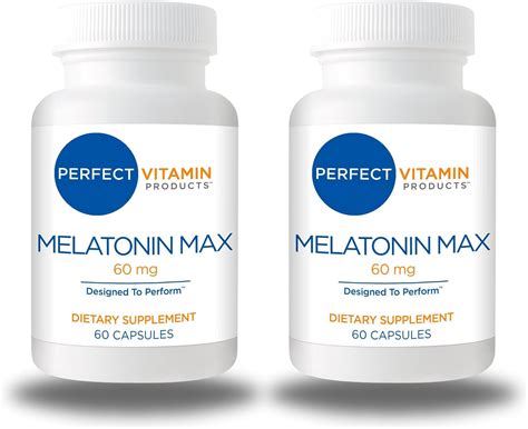 Perfect Vitamin Products 60mg Extra Strength Melatonin Max