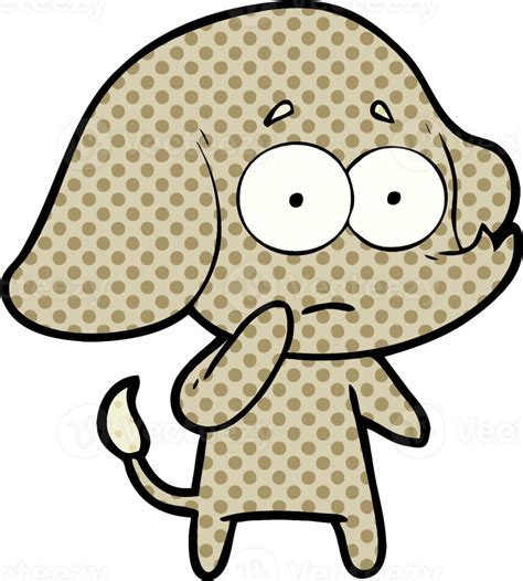 Cartoon Unsure Elephant 45045153 Png