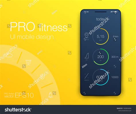 User Interface Infographics Charts Graphs Flat Stock Vector Royalty