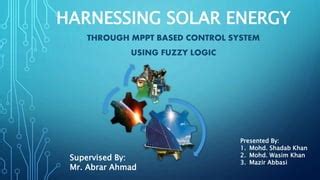 MPPT Using Fuzzy Logic PPTX Internet Of Things Internet