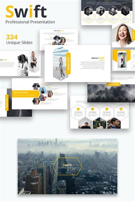 Swift Multi Purpose PowerPoint Template Keynote Template Web Template Design Keynote