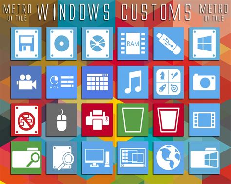 windows customs metro ui tile