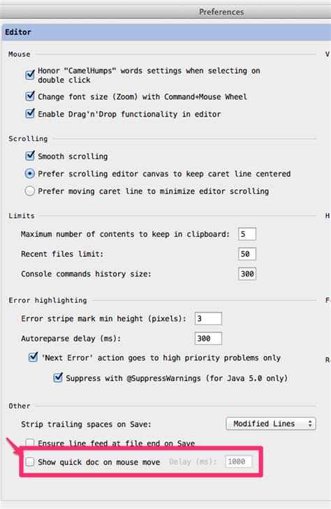 Java Intellij Show Javadocs Tooltip On Mouse Over Stack Overflow
