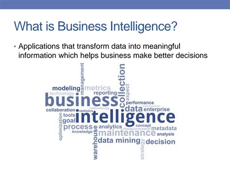 SOLUTION: Business Intelligence Introduction - Studypool