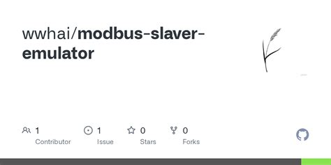 Github Wwhaimodbus Slaver Emulator