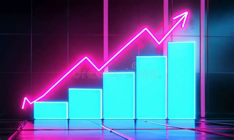 mesmerizing neon bar chart ascending animation effortlessly depicting