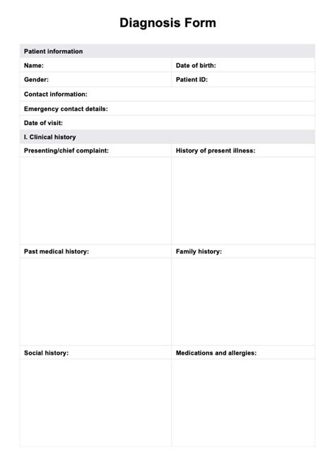 Diagnosis Template