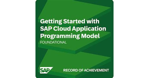 getting started with sap cloud application programming model record