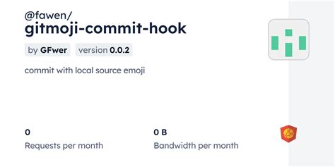 Fawen Gitmoji Commit Hook CDN By JsDelivr A CDN For Npm And GitHub