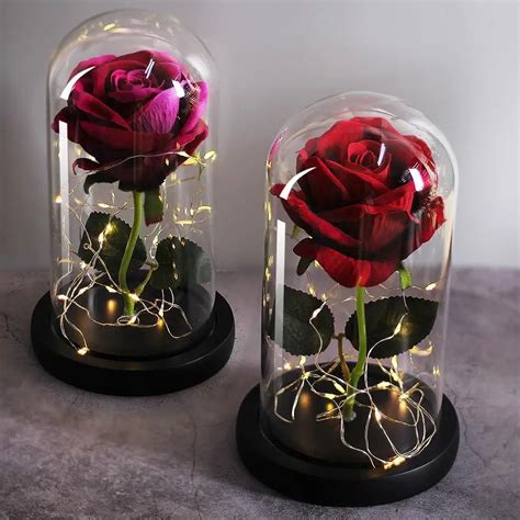 Вечный цветок бессмертный Флора светодиодный ночной Светильник Красота и с рисунком из